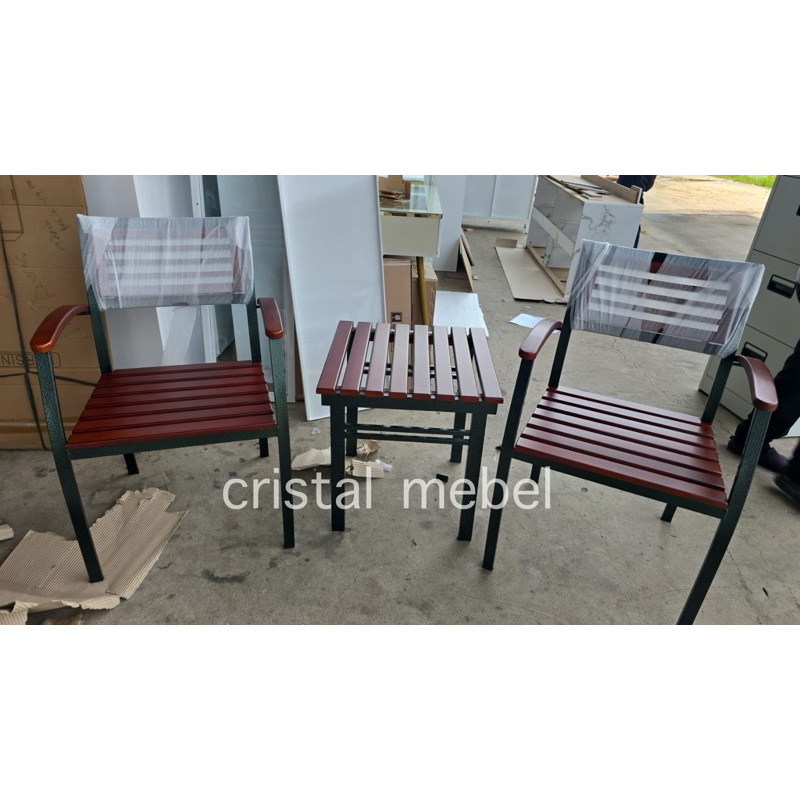 Jual Kursi Teras Besi Siantano / Meja Teras Besi / Kursi Kayu / Kursi ...