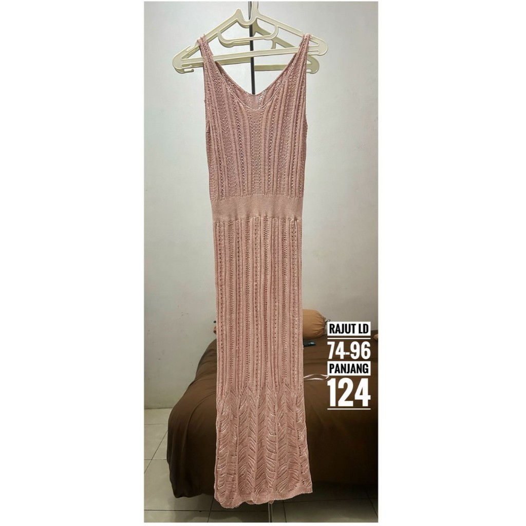 Jual Dress rahut pressbody warna pastel pink cantik panjang pantai ...
