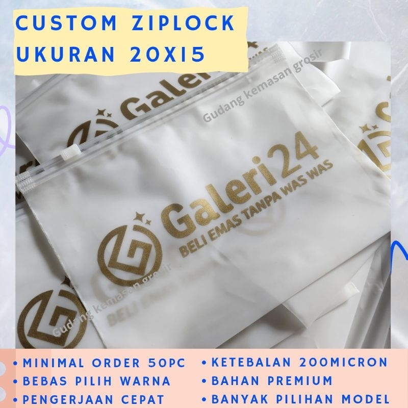 Jual ZIPPER BAG CUSTOM SABLON/KEMASAN HIJAB CUSTOM/POUCH HIJAB CUSTOM ...