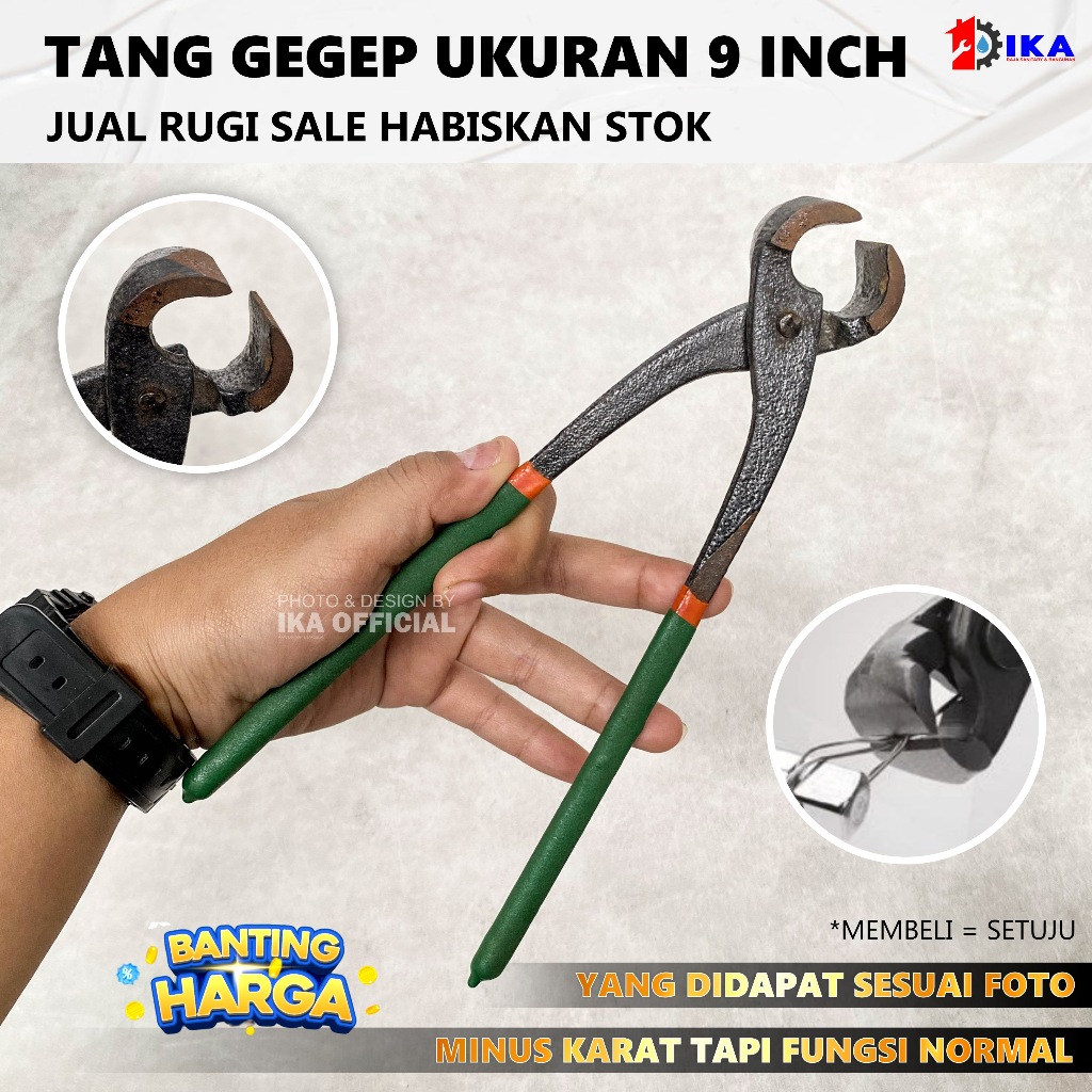 Jual MURAH Tang Kakak Tua - Gegep - Catut - Tower Pincers Potong Kawat ...