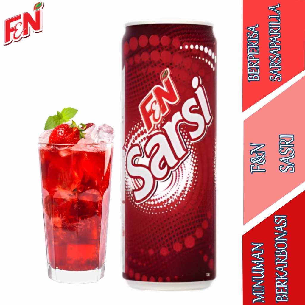 Jual Minuman Berperisa Sarsaparilla - F&N Sarsi - Minuman Kaleng ...