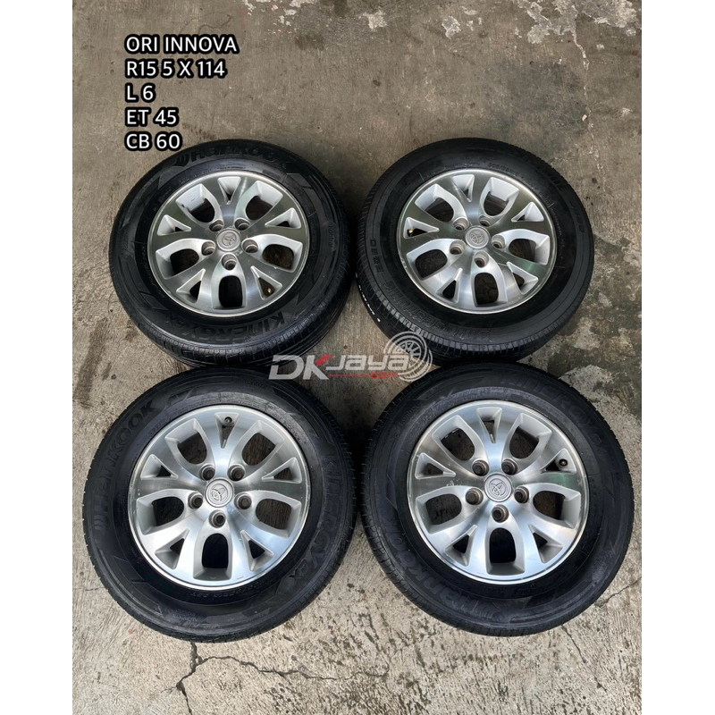 Jual VELG ORI INNOVA V 2010 R15 5x114 (HARGA UNTUK 4PCS VELG TANPA BAN ...