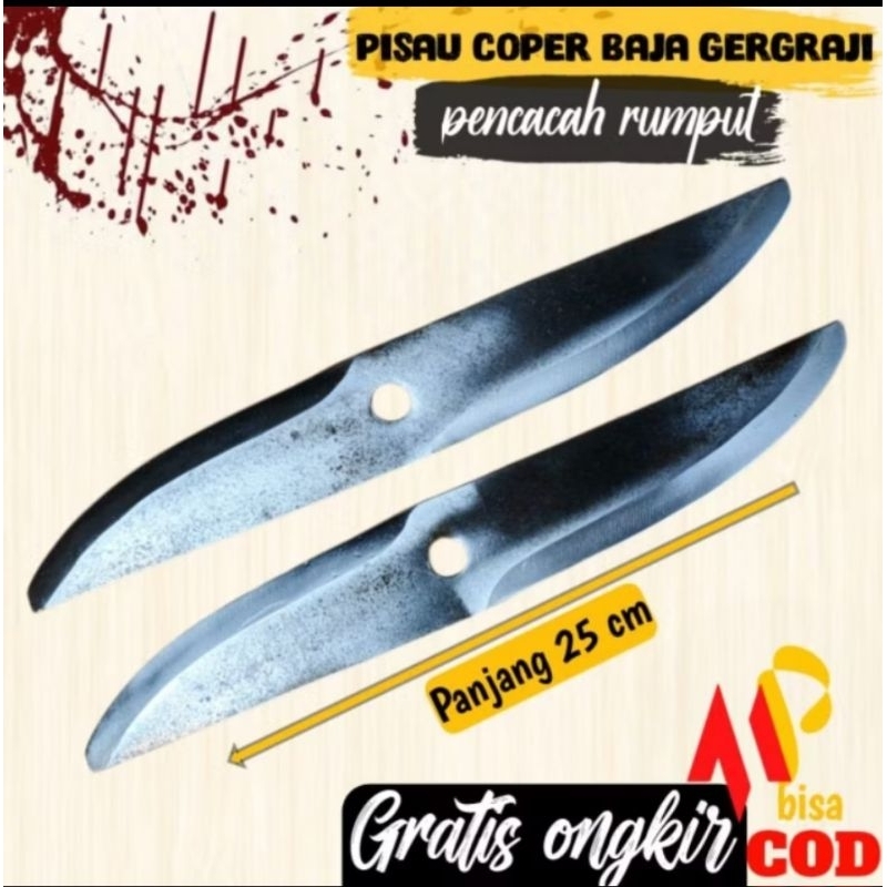 Jual Pisau Copper Baja Pencacah Pemotong Rumput | Shopee Indonesia