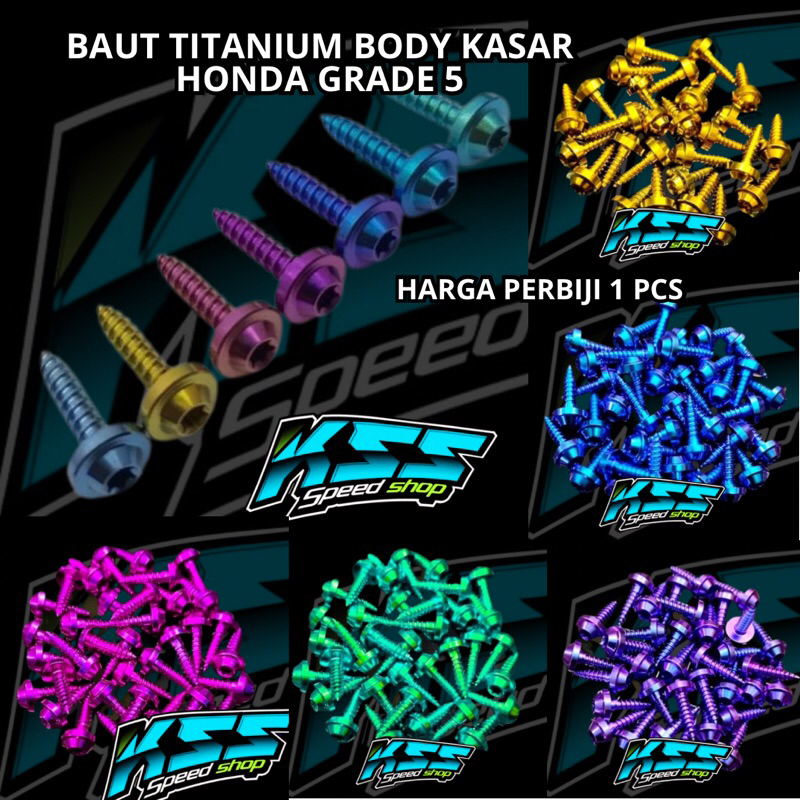 Jual Baut titanium baut body honda baut body kasar honda titanium grade ...