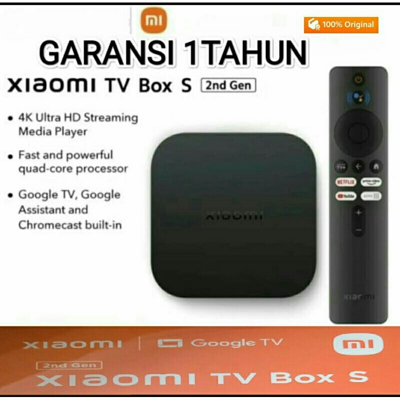 Jual xiomi mi TV BOX 2nd gen MIBOX S 4k Ultra HD Android TV box ...