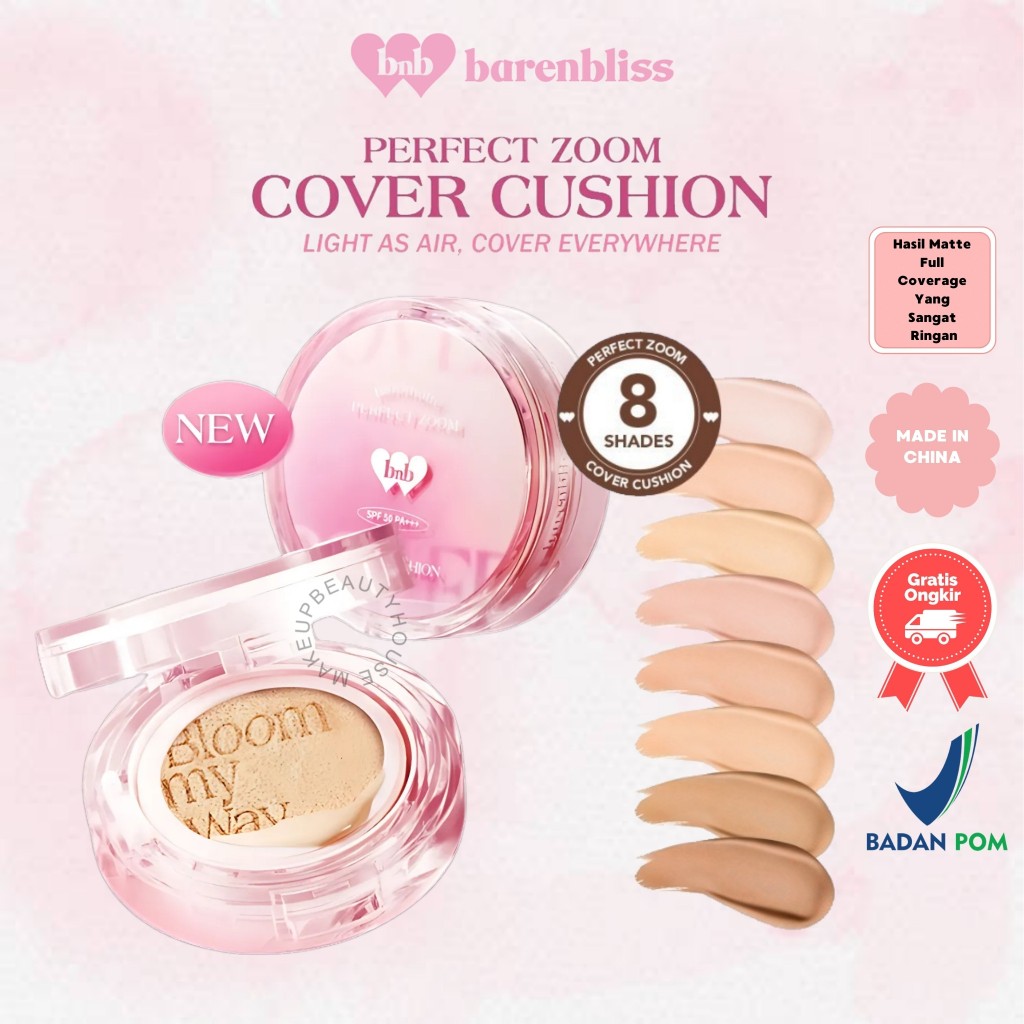 Jual BNB BARENBLISS Bloomatte Perfect Zoom Cover Cushion 15g (16H Flawless Matte) | Shopee Indonesia