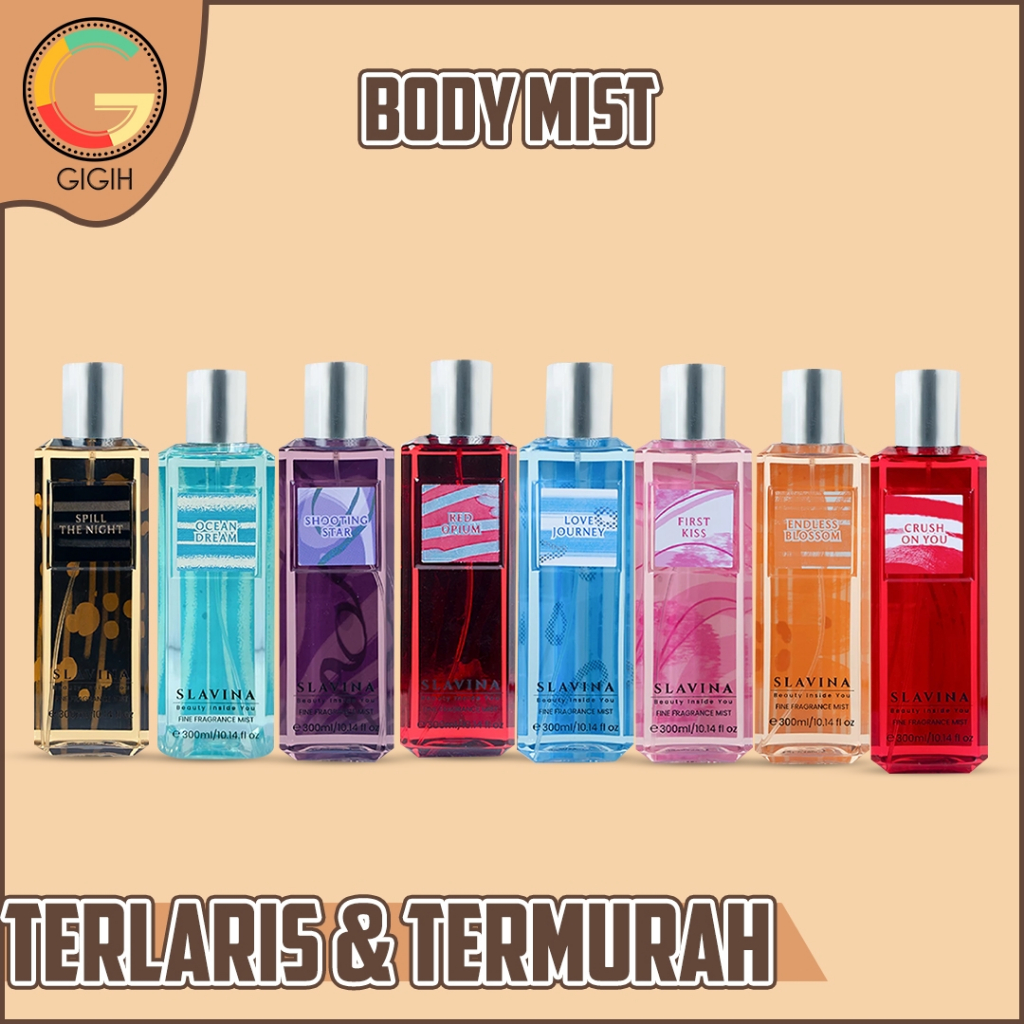 Jual SLAVINA BODY MIST / PARFUME BADAN 300ML SERIES ( READY SEMUA ...