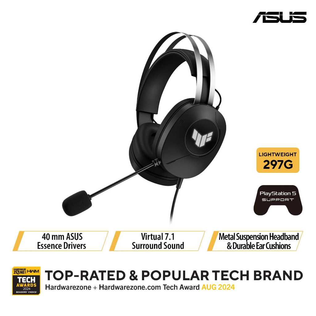 Jual ASUS TUF Gaming H1 Gen II Headset Gaming Wired | Shopee Indonesia