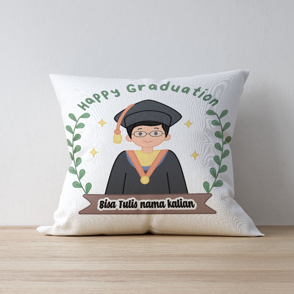 Jual Bantal Kado Wisuda. Bantal Graduation bisa custom Foto. Hadiah ...