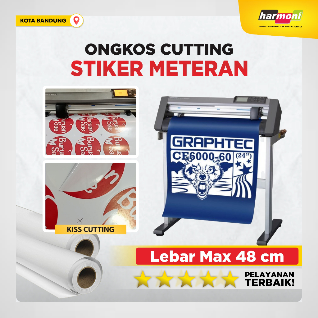 Jual Tambahan Ongkos Cutting Stiker Meteran | Khusus untuk order stiker ...