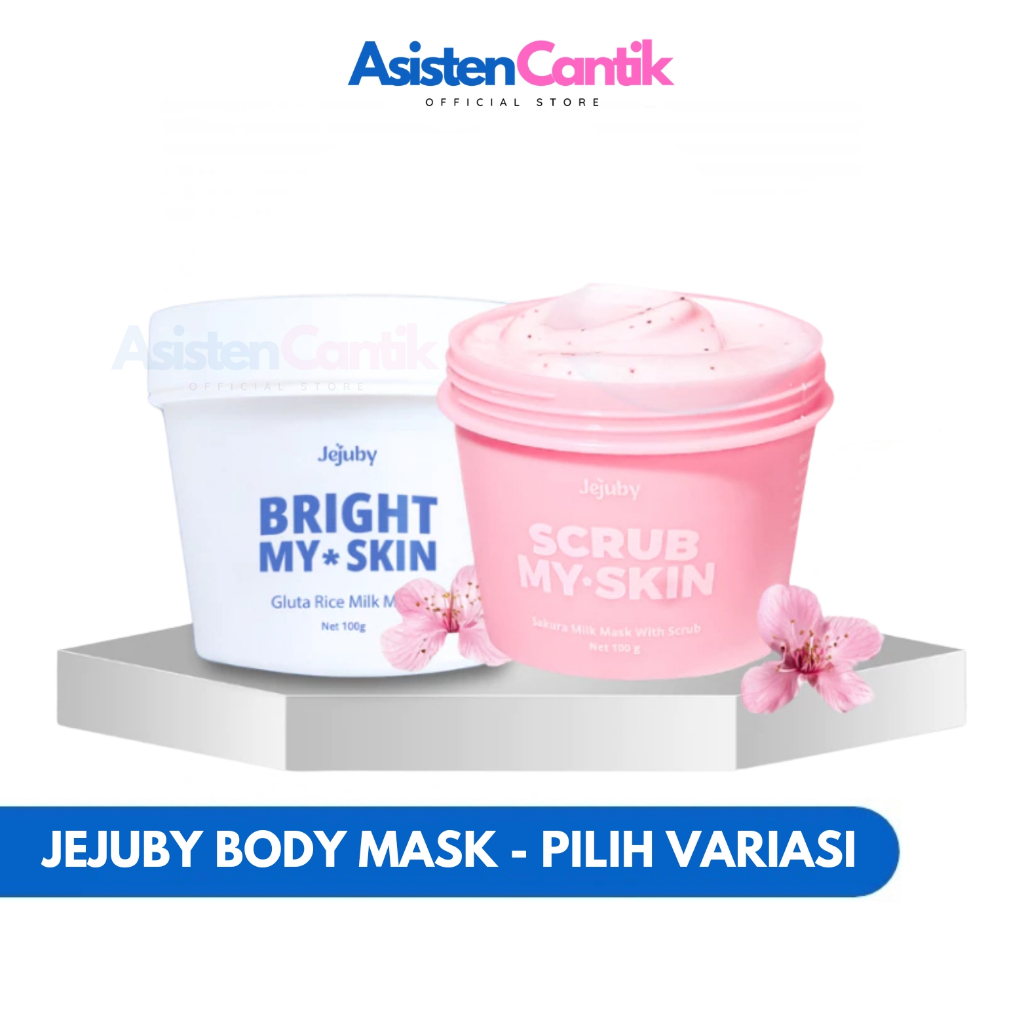 Jual JEJUBY Body Bleaching Milk Mask | Gluta Rice Milk Mask | Sakura ...