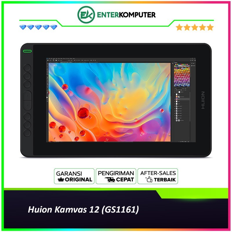 Jual Huion Kamvas 12 (GS1161) Drawing Tablet | Shopee Indonesia