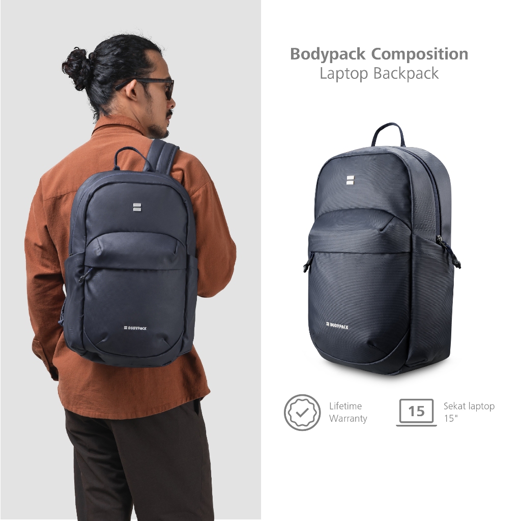 Jual Bodypack Composition Laptop Backpack 15 Inch Tas Ransel Kerja ...