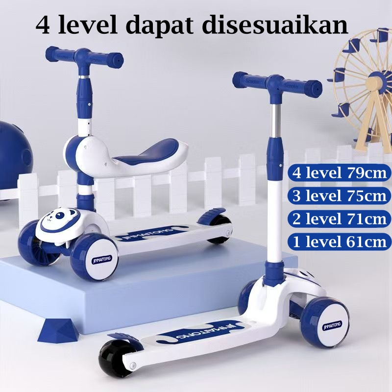 Jual Motak Skuter Sepeda Anak 2 in 1 Scooter Anak Roda 3 injak Bisa ...
