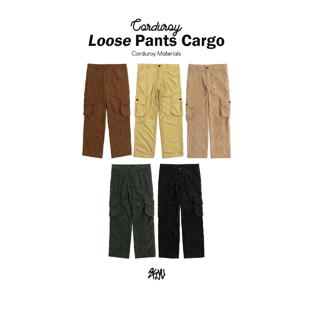 Jual Corduroy Cargo Lost Pants Panjang by Ekyu | Shopee Indonesia