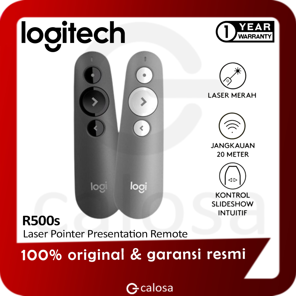 Jual Logitech R500S Laser Presentation Remote ORIGINAL GARANSI 1 TAHUN | Shopee Indonesia