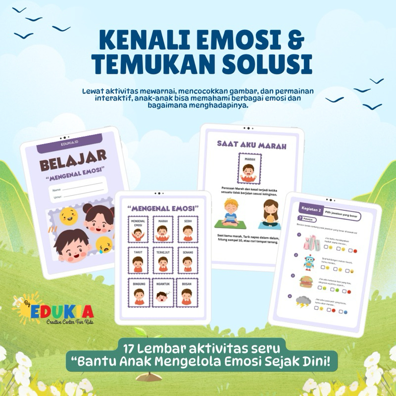 Jual worksheet mengenal Emosi dan menemukan Solusi! | Shopee Indonesia