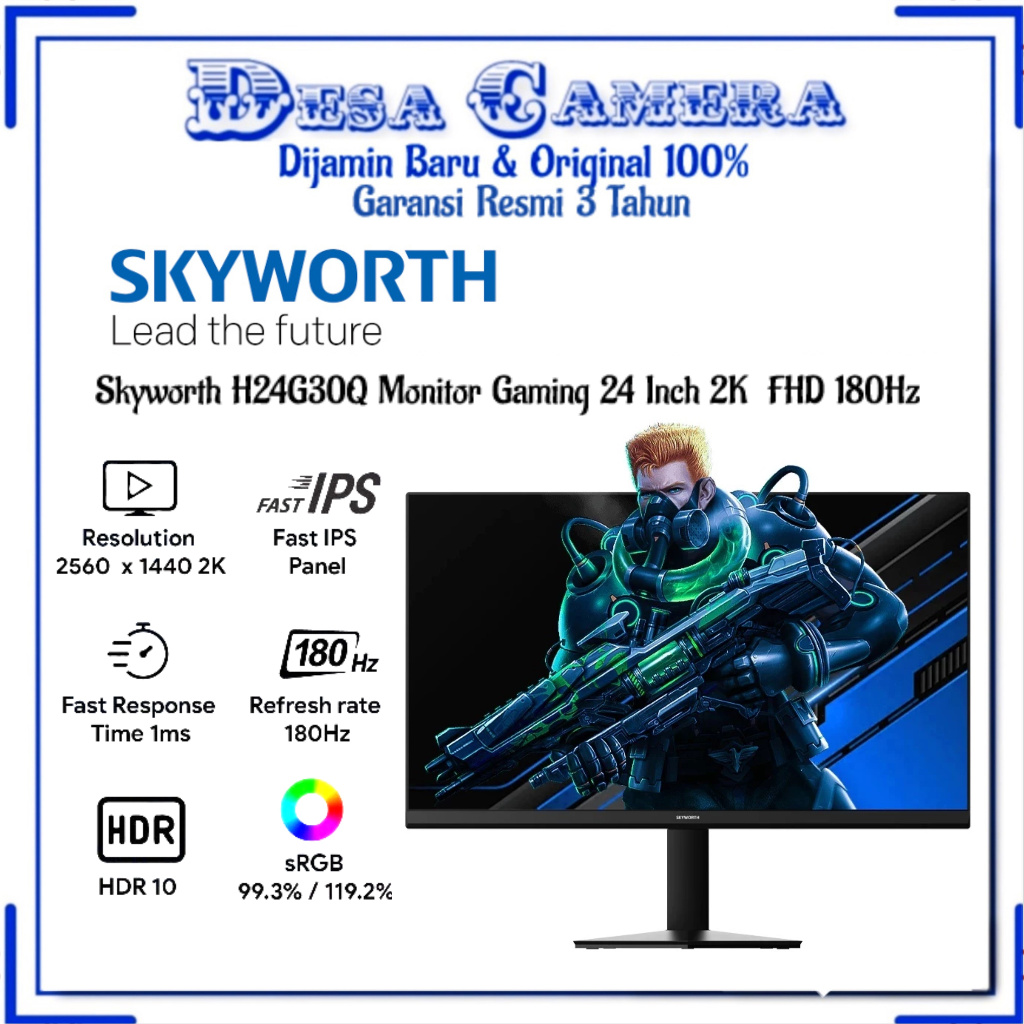 Jual Skyworth Monitor Gaming 24 Inch 2K FHD 180Hz H24G30Q | Shopee ...