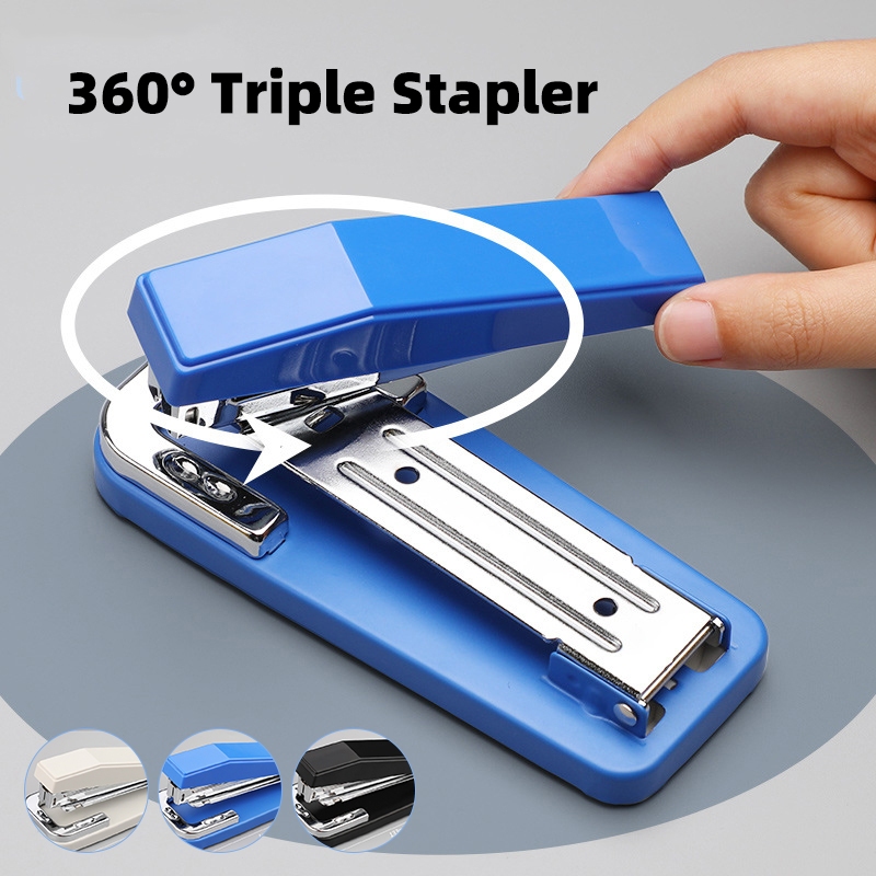 Jual Triple Stapler Stepler Rotatable Staples Meja Putar 3 Arah Besar ...