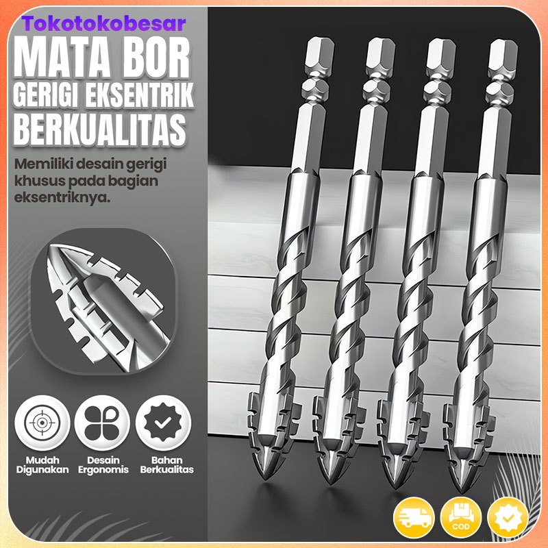 Jual Mata bor eksentrik bergerigi empat sisi untuk besi cor beton, bor ...