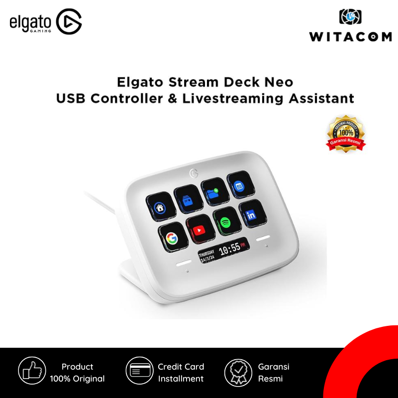 Jual Elgato Stream Deck Neo USB Controller & Livestreaming Assistant ...
