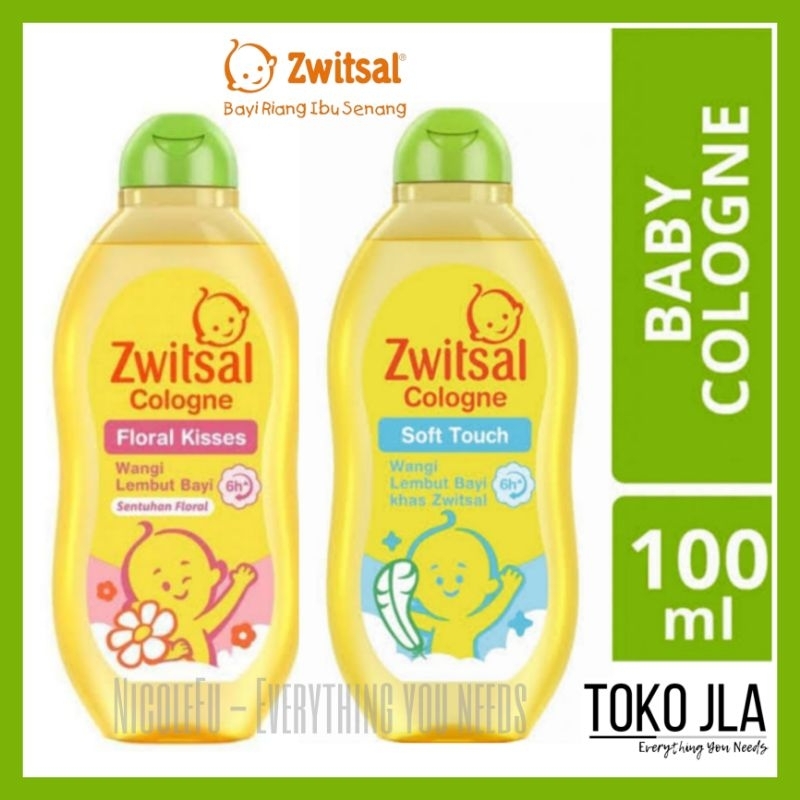 Jual ZWITSAL Baby Cologne Natural 100ml (Kemasan Baru Floral Kisses ...