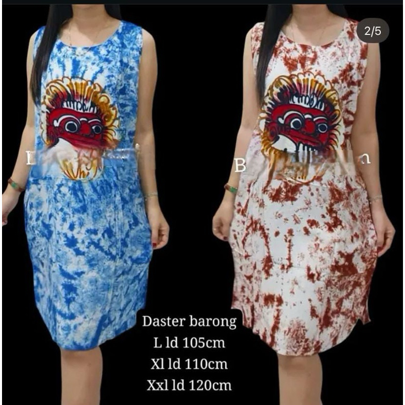 Jual New Daster Yukensi Bercak Barong size M L XL XXL bahan rayon kwal ...