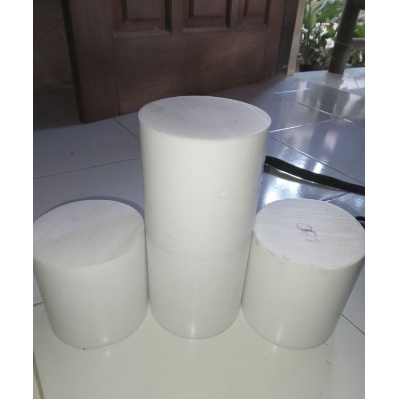 Jual Teflon rod ptfe putih potongan / As Teflon Ptfe Dia.60mm x 10cm | Shopee Indonesia