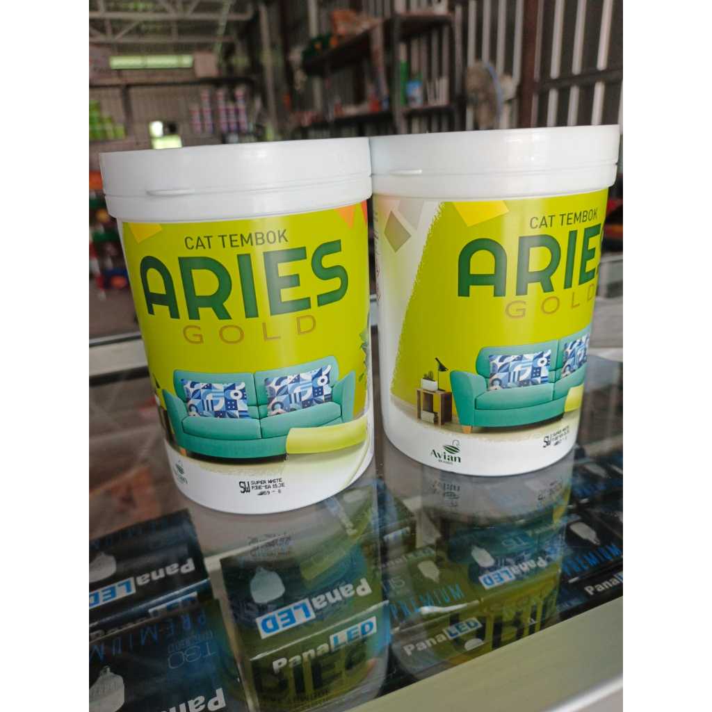 Jual CAT TEMBOK CAT DINDING ARIES GOLD 1KG | Shopee Indonesia