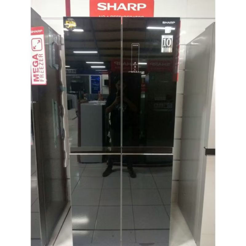 Jual kulkas side by side 4 pintu sharp sj if 51 pgbk garansi resmi ...