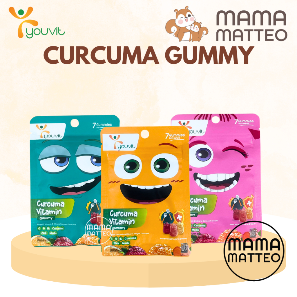 Jual YOUVIT Kids Curcuma & Vitamin Gummy / Vitamin Permen Anak Pouch ...