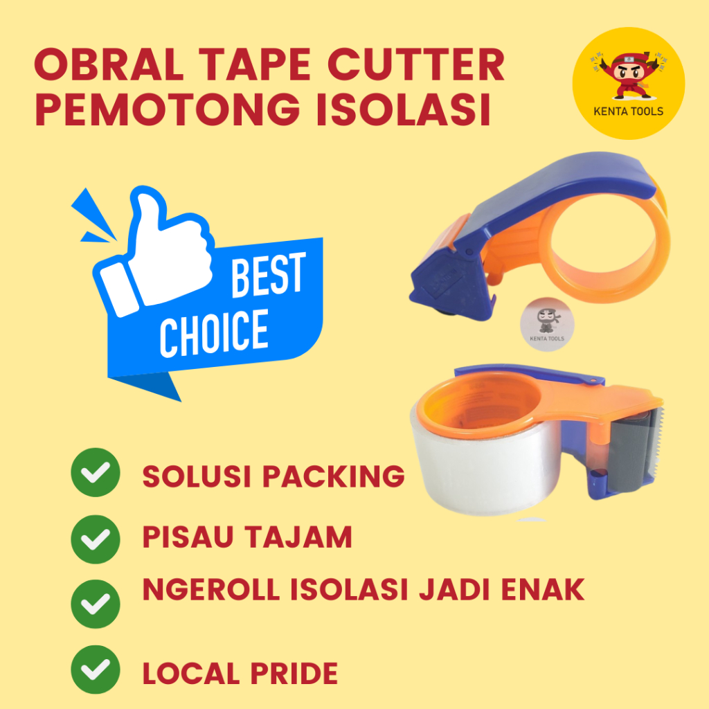 Jual CUTTER ISOLASI DISPENSER LOKAL PRIDE KEBANGGAAN SURABAYA | Shopee ...