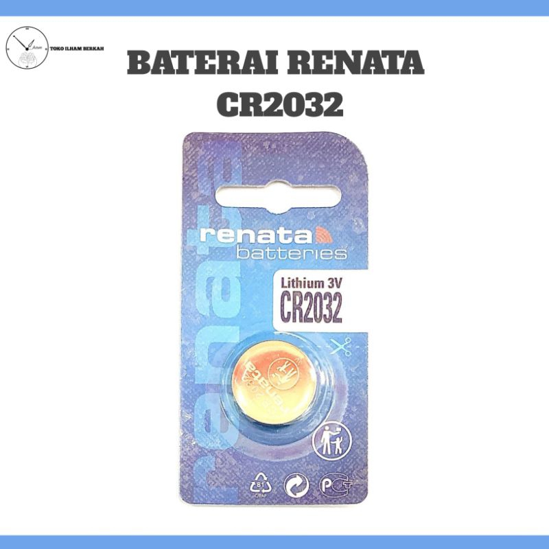 Jual Baterai Renata CR2032 Original Lithium Battery 3 Volt Batre CR 2032 | Shopee Indonesia