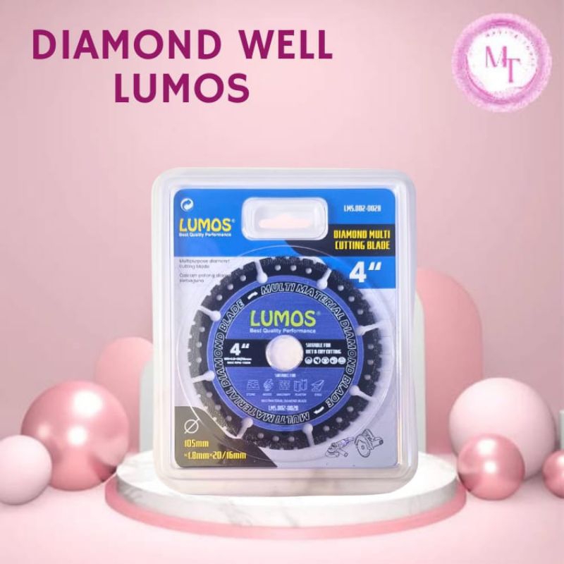Jual Diamond Blade/Pisau Potong/ Diamond Well LUMOS 4" | Shopee Indonesia