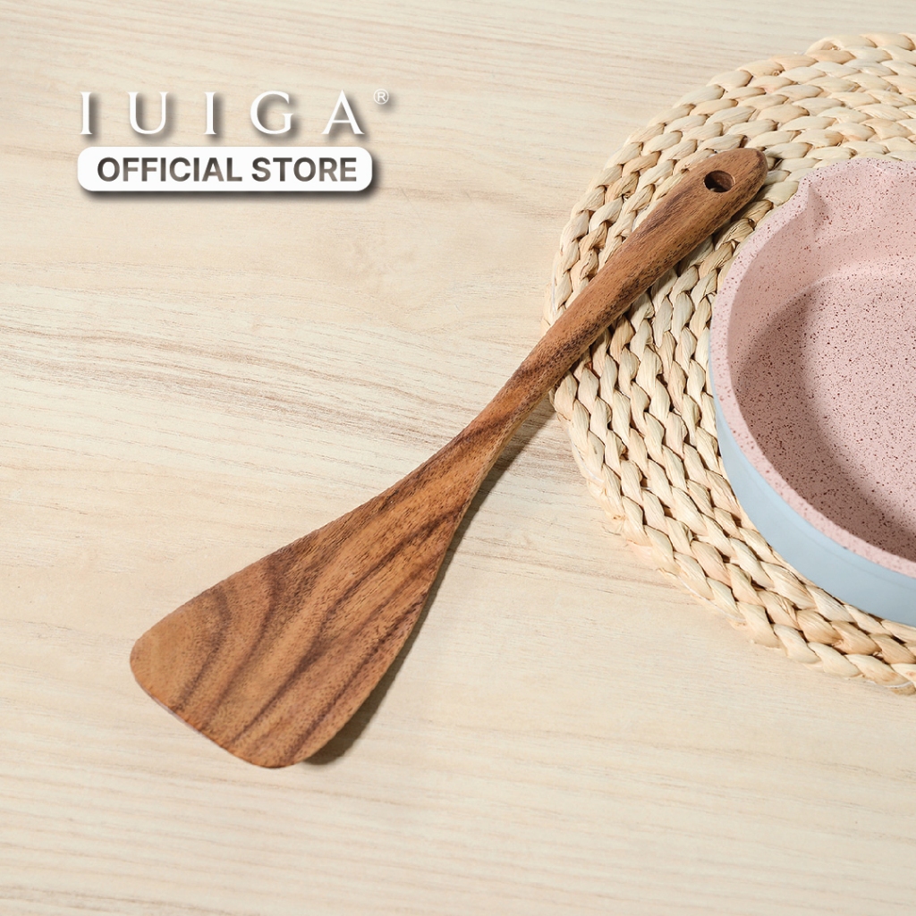 Jual IUIGA Acacia Wood Spatula - Spatula Kayu Premium Alat Masak ...
