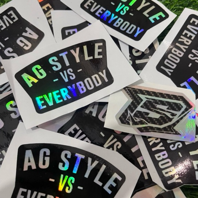 Jual sticker Ag Style Vs Everybody Virall!! cutting pola | Shopee Indonesia
