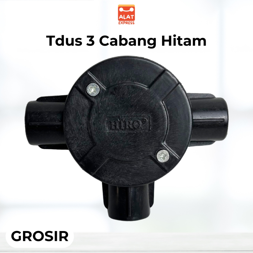 Jual T Dus 3 Cabang 20mm HIRO Hitam Sambungan Pipa Kabel Listrik ...