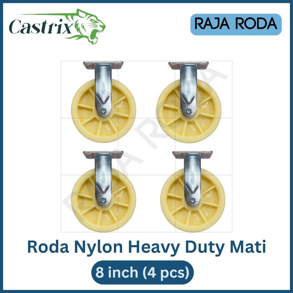 Jual Castrix Roda Nilon Troli Steling Etalase Rak Set 4 pcs Mati 8 ...
