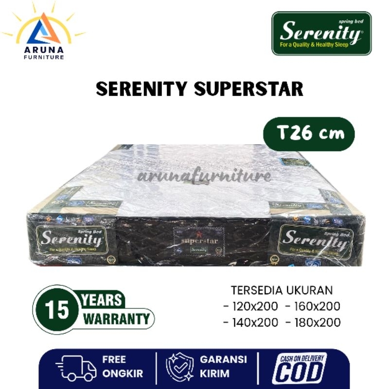 Jual Springbed Serenity Superstar Tebal 26 cm Kasur Spring Bed Elite ...