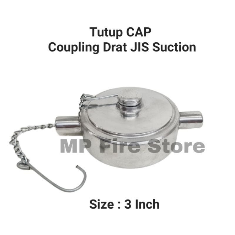 Jual FIRE BLANK CAP TUTUP DOP DRAT JIS For SUCTION HOSE 3 in ALUMINIUM ...