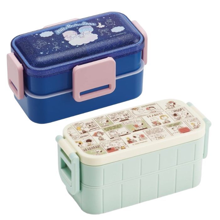 Jual SKATER TWO TIER LUNCH BOX (TEMPAT MAKAN SUSUN DUA) TWIN STAR/ SNOOPY 600ml | Shopee Indonesia