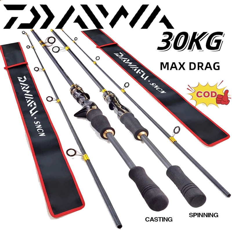Jual DAIWA Joran pancing Carbon Joran Baitcasting Portabel Light M Carbon Fiber Untuk Air Tawar ...