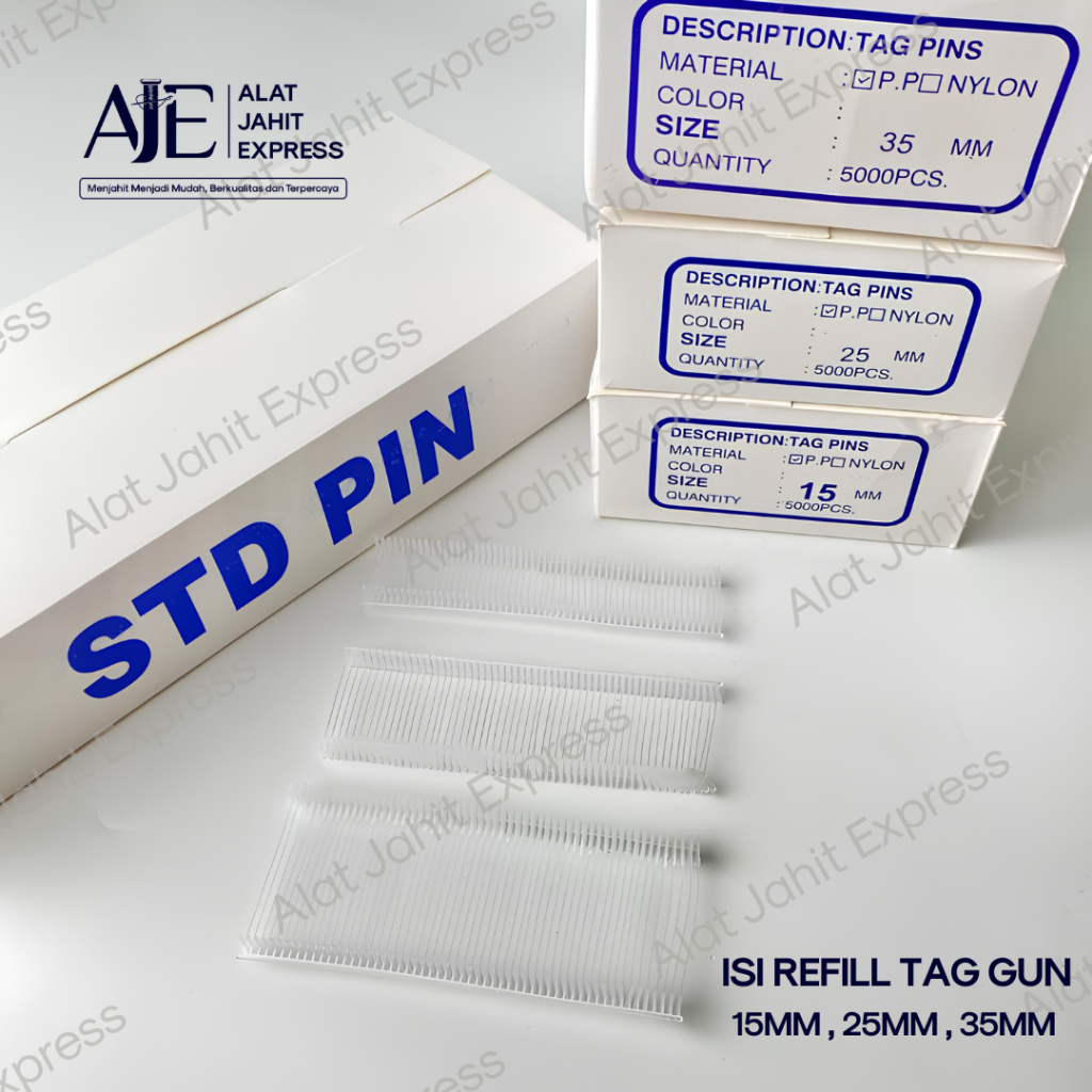 Jual Isi Refill Tag Gun STD PIN 15mm 25mm 35mm 5000 pcs | Shopee Indonesia