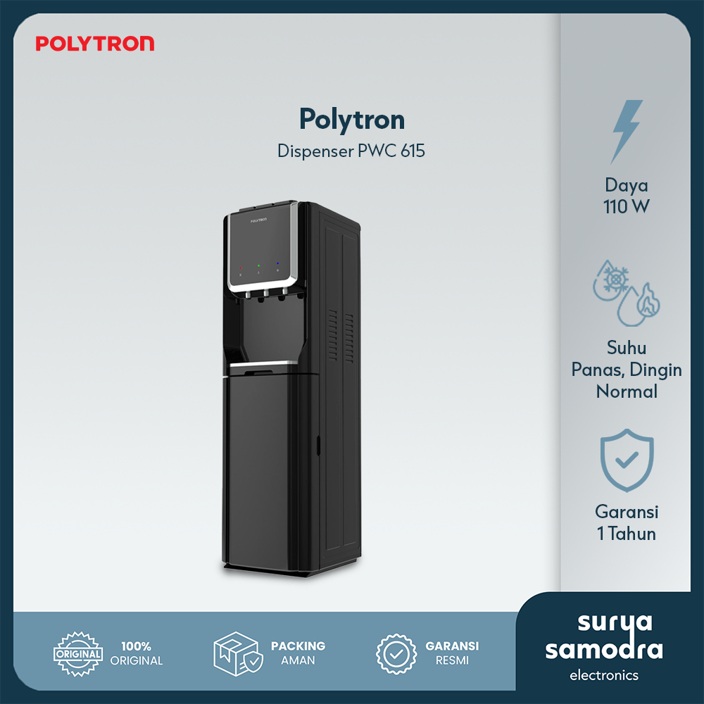 Jual POLYTRON Dispenser Galon Bawah Polytron PWC 615 | Shopee Indonesia