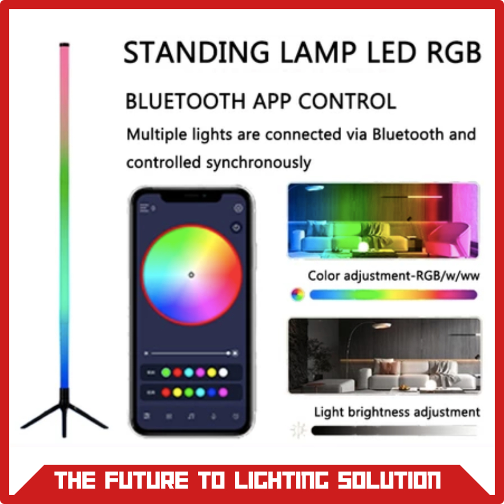 Jual [COD] Lampu RGB Stand Sudut Lantai Minimalis / Standing Side Floor ...
