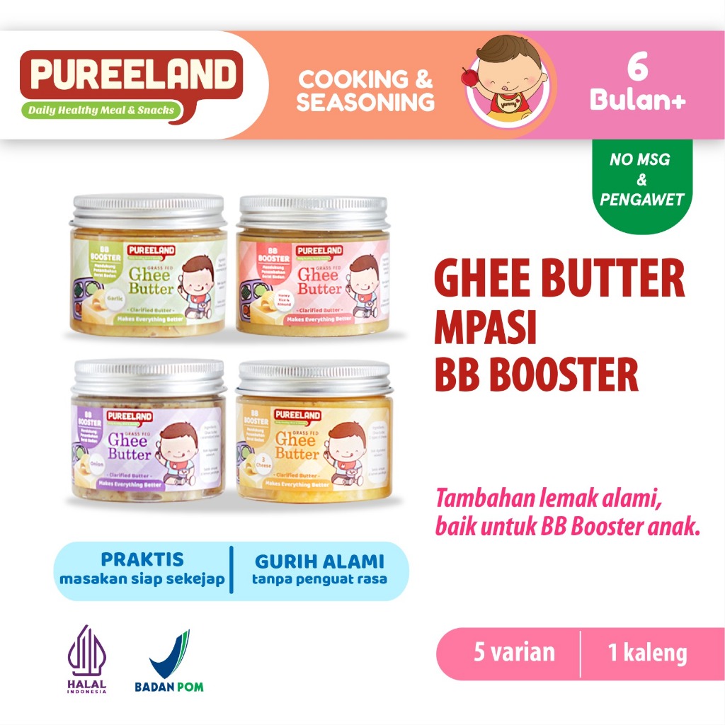 Jual Pureeland Ghee Butter MPASI BB Booster / Grass Fed Ghee ...