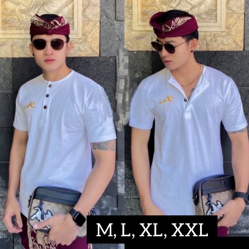 Jual Semi Kaos Adat Bali / Baju Adat Bali Cowok | Shopee Indonesia