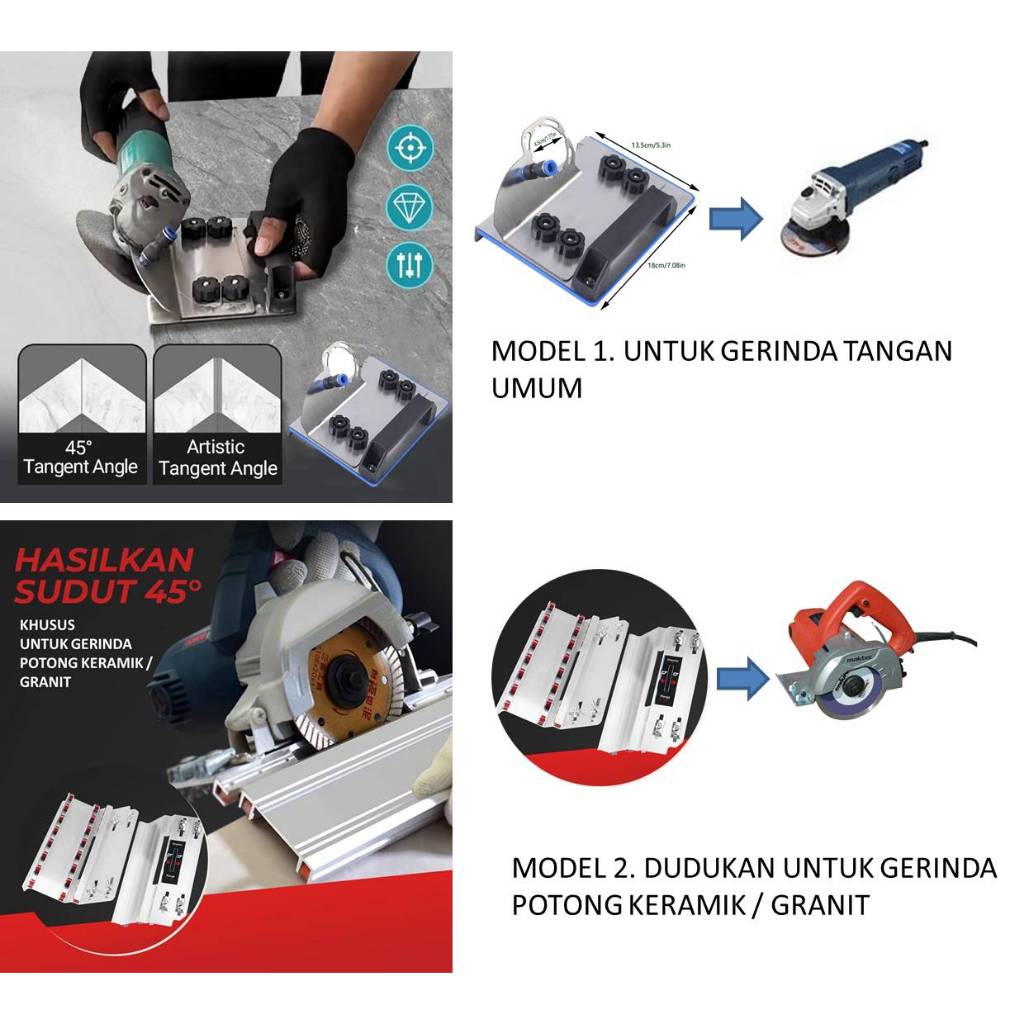 Jual [EZ] Adapter Dudukan Gerinda Mesin Potong Keramik Prostek Adu ...