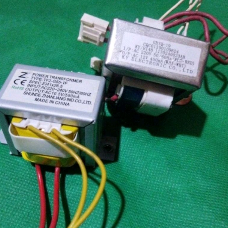 Jual Transformer Trafo Step Down AC 220V Input-12V 450mA & 10.5V 550mA Output | Shopee Indonesia