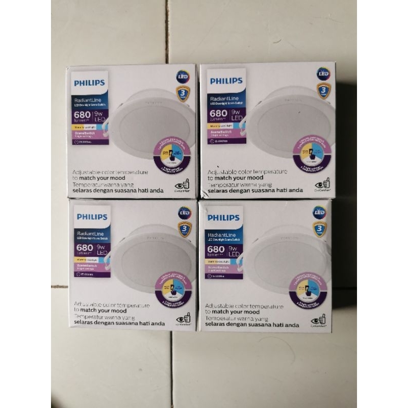 Jual philips downlight scene switch 9 watt original | Shopee Indonesia